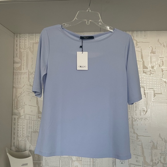 G2000 Woman | Tops | Nwt G200 Woman Top Blouse Elbow Length Sleeves ...